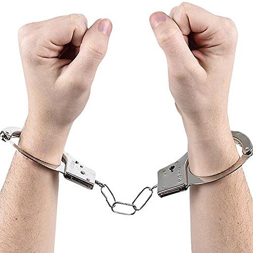 ArtCreativity 10.5 Inch Metal Handcuffs for Kids - Pack of 3 - Steel ...