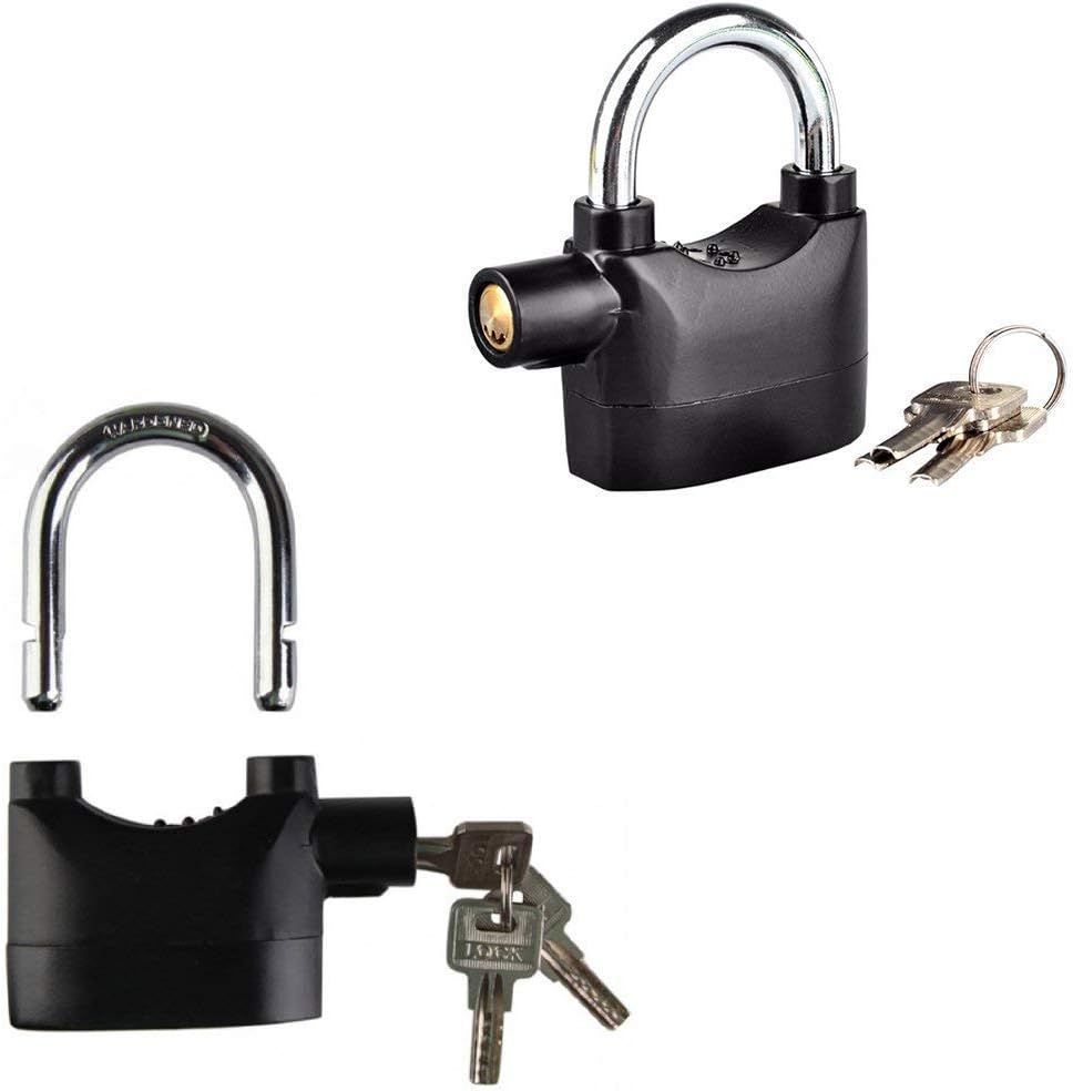 RESKA 110dba Anti-Theft Siren Alarm Lock Motor Bike Padlock with Smart ...