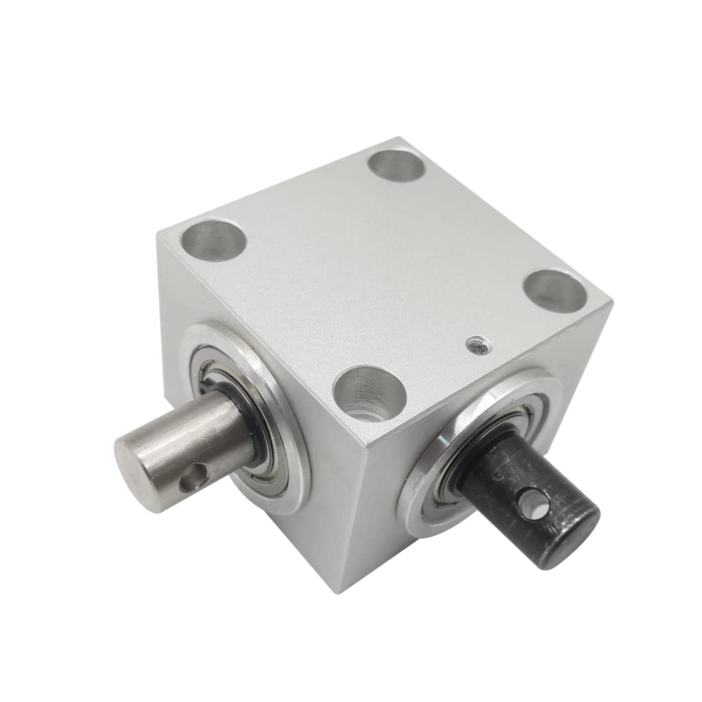 PGFUN 1:1 Right Angle Tapered Bevel Gearbox 1.5 Module 20 Teeth 90° Angle Drive Steering Gear ...