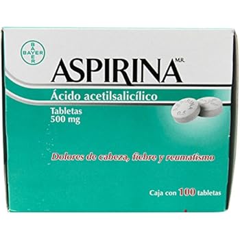 Aspirina Advanced Tabletas, 500 mg: Amazon.com.mx: Salud, Belleza y ...