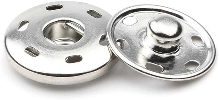 Dobles botones metal con cierre a presión, invisibles, para coser a ...