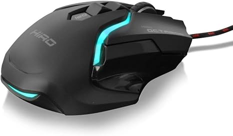 HIRO Octagon 800-3200Dpi Illuminated Optical Mouse 7 Buttons: Amazon.co ...