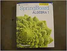 SpringBoard Algebra 1 Teacher Edition Texas Edition: Amazon.com: Books