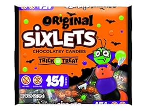 Amazon.com : Sweetworks Halloween 151 Count Original Sixlets Laydown ...