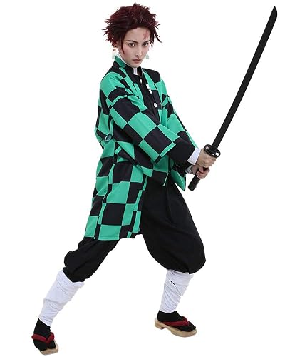 miccostumes Men's Costume Anime Hero Cosplay Uniform Outfit Green ...