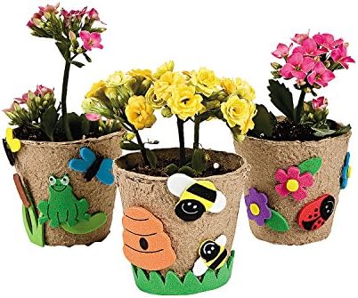 Garden Pot Craft Kit – Makes 12 – Spring DIY Crafts for Kids and Fun ...