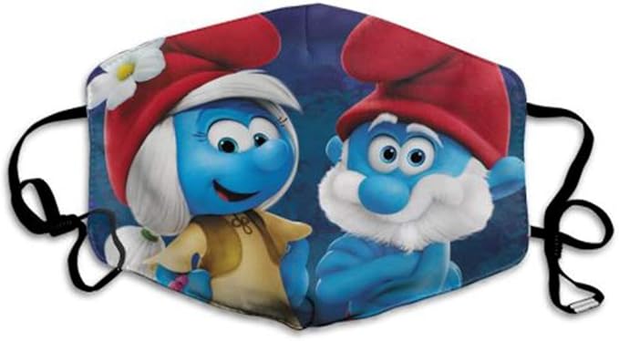 Amazon.com: Smurfs Adults Mouth Mask with Activated Carbon Filter ...