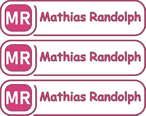 All-purpose, Custom Name Labels, Name And Initials, Multiple Colors And ...