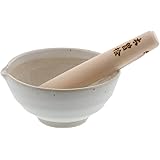 Amazon.com: Zen Table Japan Ceramic Mortar & Pestle Set (Suribachi & Surikogi) with Spout 7.7 ...