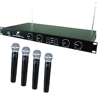 Amazon.com: ZE-Zebra Zebra Wireless Microphone 4 Channel: Musical ...