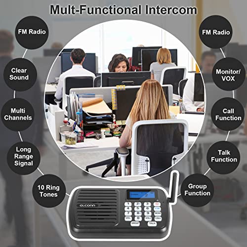 Intercoms Wireless for Home - GLCONN 1.1 Mile Range Wireless Intercom ...