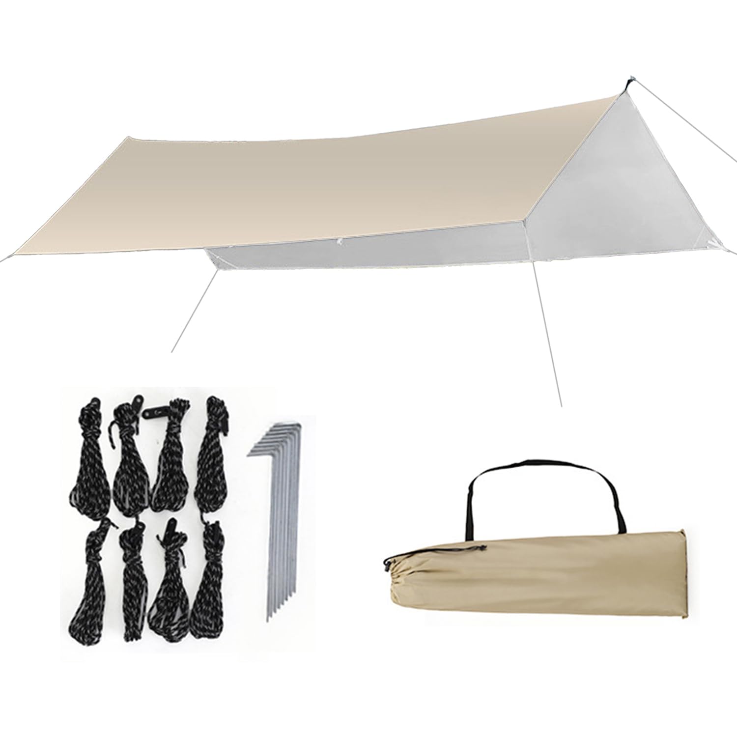 Camping Tarp Waterproof Portable Tarp, Hammock Tarp, Hammock Tarp Rain ...