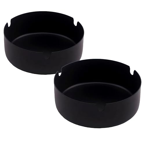 Ashtray Stainless Steel Cigarette Ashtray Ash Tray for Cigarettes 2 ...