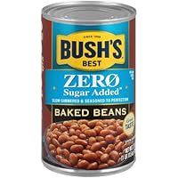 Amazon.com : BUSH'S BEST Zero Sugar Baked Beans, Source Of Plant Based Protein And Fiber, Low ...