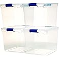 Amazon.com - Homz Heavy Duty Modular Clear Plastic Stackable Storage ...