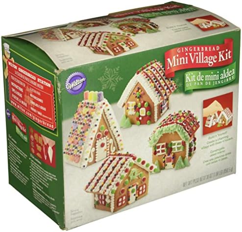 Wilton Build It Yourself Mini Village Gingerbread House Decorating Kit ...