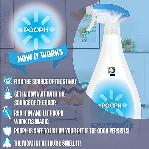 Pooph Pet Odor Eliminator, 32oz Spray, 2-Pack - Dismantles Odors On A ...