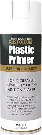 Rust-Oleum AE0030003E8 400ml Plastic Primer Spray Paint-White ...