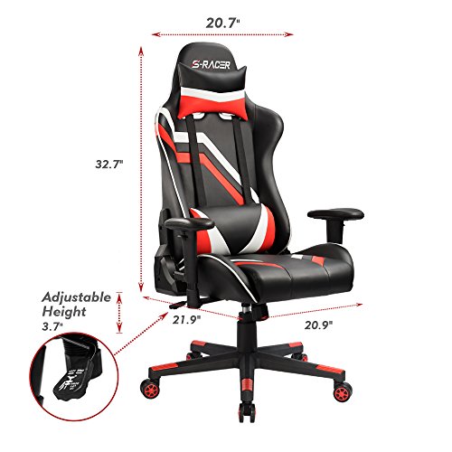 Купить Homall Executive Swivel Leather Gaming Chair, Racing Style High ...
