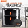 VEVOR 12U Wall Mount Network Cabinet, 15.5'' Deep Server Rack Cabinet ...