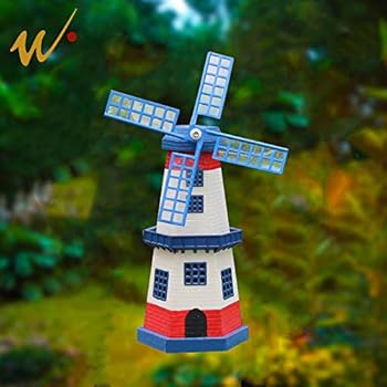 Amazon.com : Wooden Dutch Windmill - Classic Old-fashioned Windmill For ...