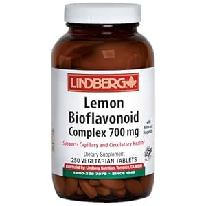 Amazon.com: Lindberg Lemon Bioflavonoid Complex 700 mg with Hesperidin ...