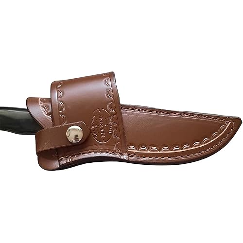 Custom Cross Draw Leather Knife Sheath for Buck 119 Knife, Fixed Blade ...