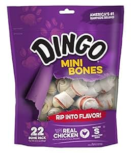 Amazon.com : Dingo Mini Bones, 22 Pack (99040) : Pet Supplies