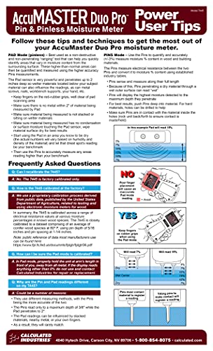 Calculated Industries 7445 AccuMASTER Duo Pro Medidor de humedad con ...