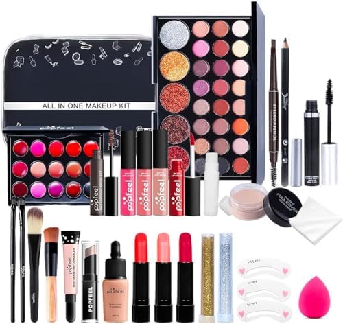 Goreem All In One Makeup Kit - 28 Pcs Full Essential Starter Set for ...
