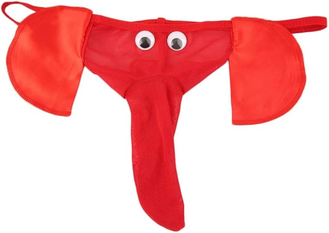 Erduo Éléphant Forme String Hommes G-String Thong Lingerie Nouveauté ...