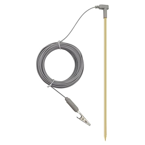 Brass Ground Rod with 40ft Wire & Alligator Clip, Grounding Bar ...
