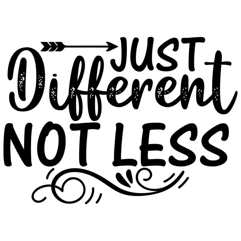 Mua Just Different Not Less 01 Poster A3 - Inspirational Motivational ...