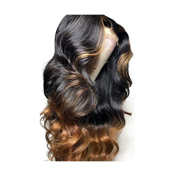 QUINLUX WIGS 150% Density Body Wave Lace Front Human Hair Wigs Ombre ...