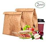 Brown Paper Bag - Insulated and Reusable Lunch Bag