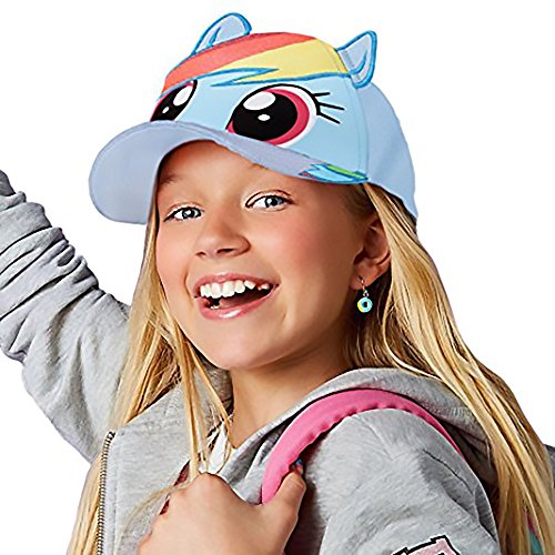 Hasbro girls My Little Pony Baseball Cap, Blue Rainbow Dash Baseball ...