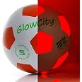 Amazon.com : GlowCity Glow in The Dark Soccer Ball | Light Up Indoor ...