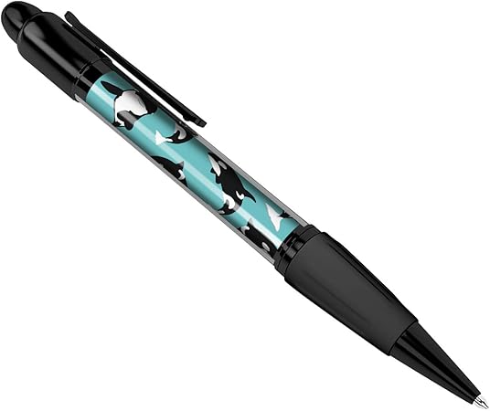 1 x Orca Killer Whale Sea Life Blue Water Black Ballpoint Pen Student ...