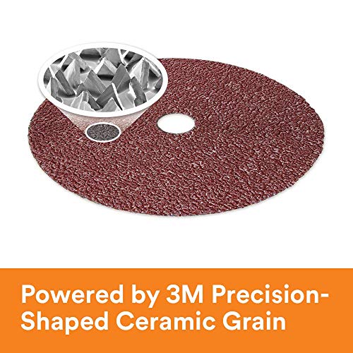 3M Cubitron II Fibre Disc 982C - 36+ Grit Metal Grinding Disc - Ceramic Precision Shaped Grain ...