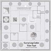 Amazon.com: Creative Grids Log Cabin Trim Tool Quilt Ruler – CGRJAW1 ...