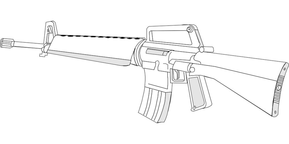 M4 Rifle Drawing At Getdrawings Free Download