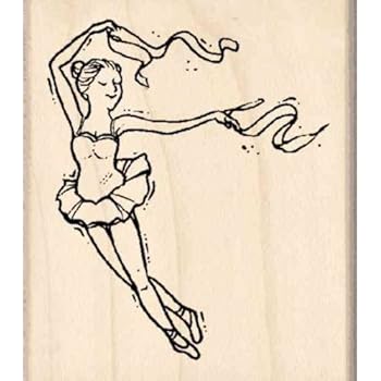 Amazon.com: Ballerina Rubber Stamp, Ballet Dancer: Arts, Crafts & Sewing