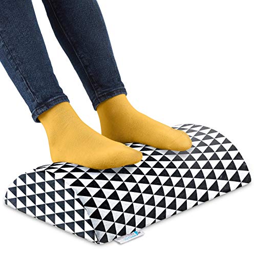 Under Desk Ergonomic Footrest Plus – Foam Foot Rest for Circulation and ...