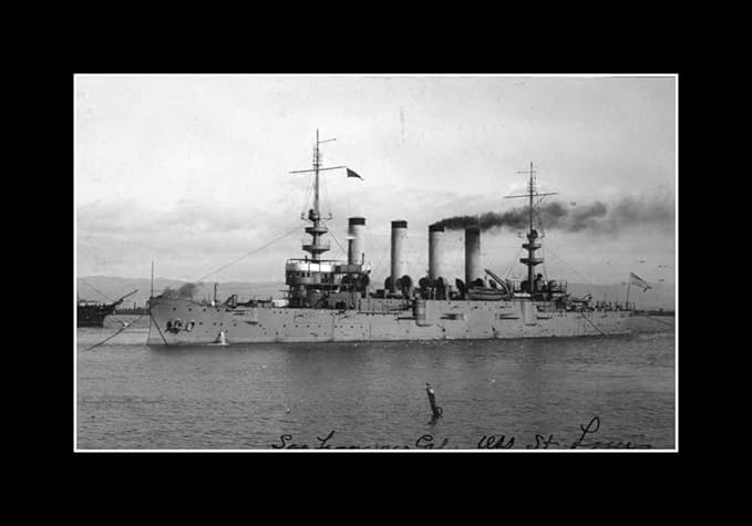 Amazon.com: USS Saint Louis (Cruiser No. 20, C-20, later CA-18), 1906 ...