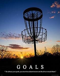 Amazon.com: Frisbee Disc Golf Motivational Poster Art Print 11x14 ...
