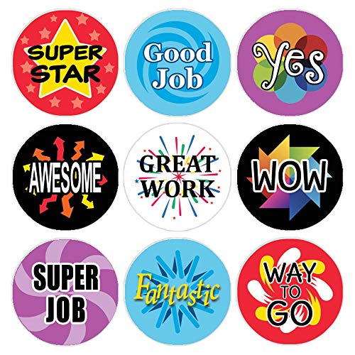 Teacher Reward Motivational Stickers for Children (Set of 1,080 ...