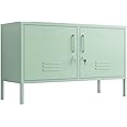 Amazon.com: Aiasuit TV Stand Wide Metal Locker Storage Cabinet ...