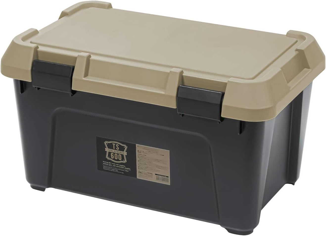 Amazon.co.jp: JEJアステージ 収納ボックス Sシリーズ ツールストッカー 600S サンドベージュ×ブラック 幅60×奥行38×高さ33.3cm: DIY・工具・ガーデン