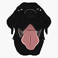 Amazon.com - Happy Black Lab Vinyl Waterproof Sticker Decal Car Laptop ...