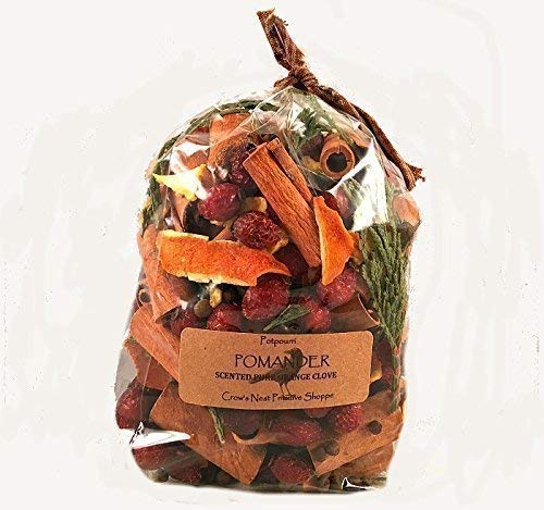 Amazon.com: Orange Pomander Dried Potpourri Made with Sprigs of Cedar ...